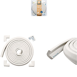 21ft Edge 4 Corners - Bundle & Save - RovingCove HeftyFit Edge Guard (6ft Edge Only, Oyster White) + RovingCove HeftyFit Edge Corner Guards (15ft Edge 4 Corners, Oyster White)