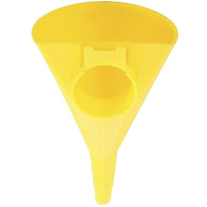 Eagle Plastic Funnel for Type I Metal Safety Cans, 5"x 7"x 12", Made of Chemically Resistant High-Density Polyethylene, Yellow, Made in The USA, F15FUN