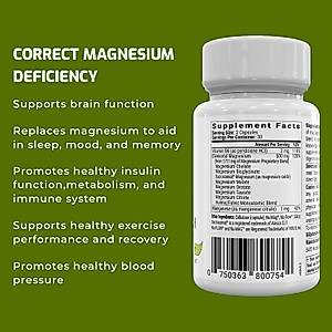 Magnesium Breakthrough Supplement 4.0 - Has 7 Forms of Magnesium: Glycinate, Malate, Citrate, and More - Natural Sleep and Brain Supplement - 90 Capsules