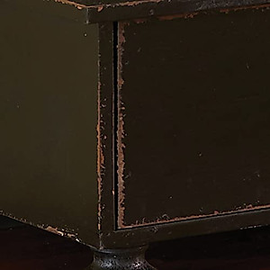 Black Counter Shelf Shabby Aged Finish Kitchen Drawer Desk Top Organizer Shelves