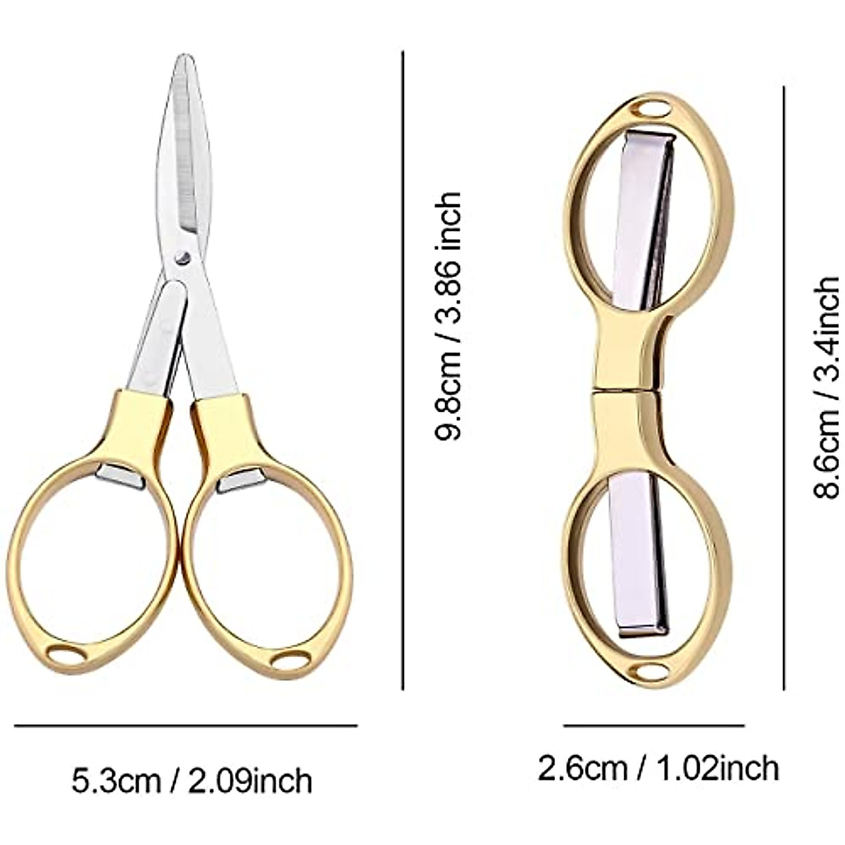 Folding scissors,safe portable scissors,mini scissors,stainless steel telescopic cutter,outdoor fishing home fishing gear portable manicure paper cutting manual