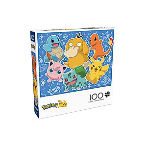 Buffalo Games - Pokemon- Kanto Holiday - 100 Piece Jigsaw Puzzle for Families -Challenging Puzzle Perfect for Game Nights - Finished Size is 15.00 x 11.00