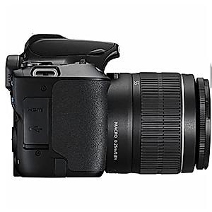 Canon EOS Rebel 250D DSLR Camera w/18-55mm F/3.5-5.6 Zoom Lens + 75-300mm F/4-5.6 III Lens + 420-800mm f/8.3 HD Lens +2X 64GB Memory + Hood + Case + Filters + Tripod + More (35pc Bundle)