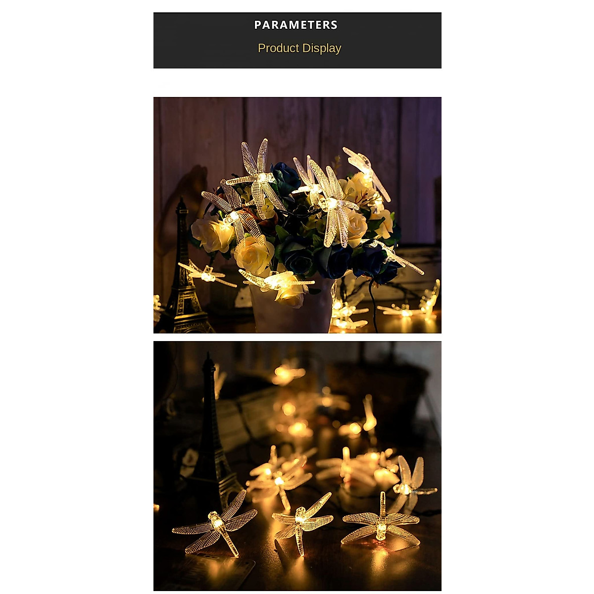 little sapling Led Solar String Lights Outdoor String Lights Garden Crystal Ball Decorative Lights Waterproof Indoor Fairy Lights for Home Garden Patio Party Yard Christmas