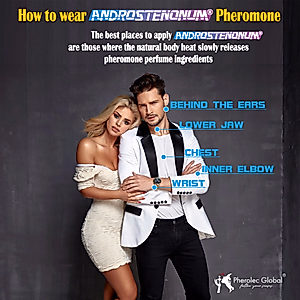 ANDROSTENONUM by Pherolec Global Male Pheromone Perfume Oil for Him Real Long-Lasting Original Best Men's Pheromones Cologne Essential Strong Spray Fragrance Essence Extra Strength Man 0.34 fl. oz