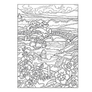 Creative Haven Country Scenes Color by Number Coloring Book (Adult Coloring Books: In The Country)