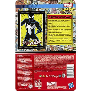 Marvel Hasbro Legends Series 3.75-inch Retro 375 Collection Symbiote Spider-Man Action Figure Toy