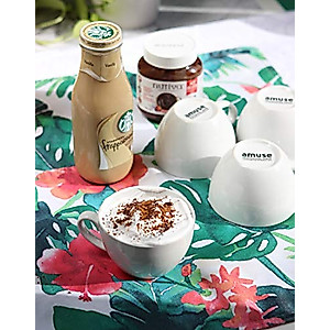 Amuse- Professional Barista Cozy Cappuccino Mug- Set of 6- 10 oz.