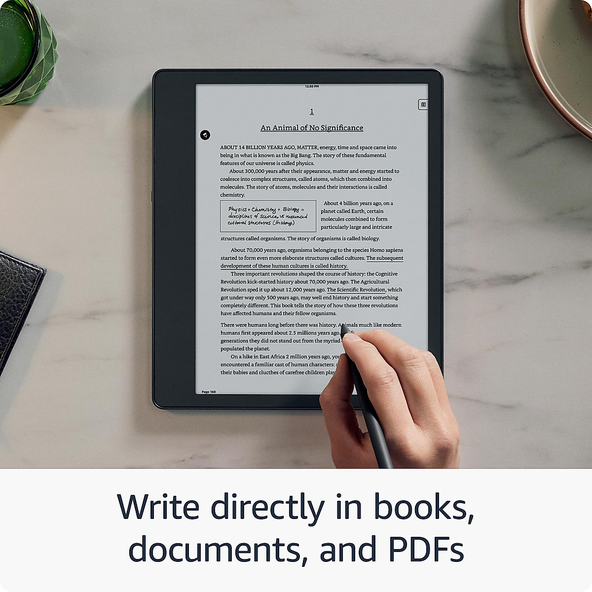 Introducing Kindle Scribe (64 GB), the first Kindle for reading and writing, with a 10.2” 300 ppi Paperwhite display, includes Premium Pen + 3 Months Free Kindle Unlimited (with auto-renewal)