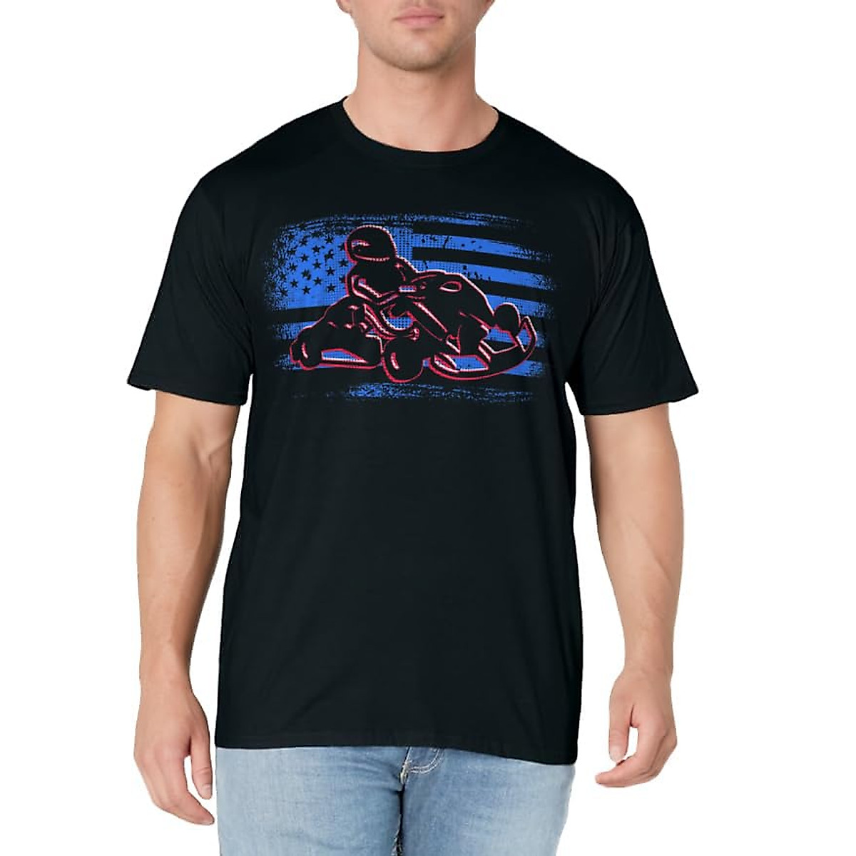 Go-Kart usa american go karts motorsports Kart Racing T-Shirt