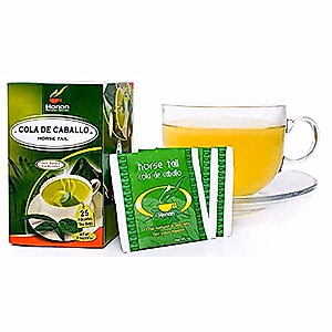 Hanan Horsetail Tea (Cola de Caballo) - 25 Teabags of All-Natural Horse Tail from Peru a.k.a. Shavegrass, Snake Grass, Equisetum, Puzzlegrass