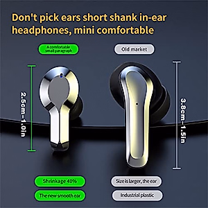Onlyliua Wireless Bluetooth Headphones, Hi-Fi TWS-Headphones, Digital Display, HiFi Stereo Sound & Noise Reduction HD Sound Quality, Mobile Phone Holder Function, for Sport, Gaming, Music