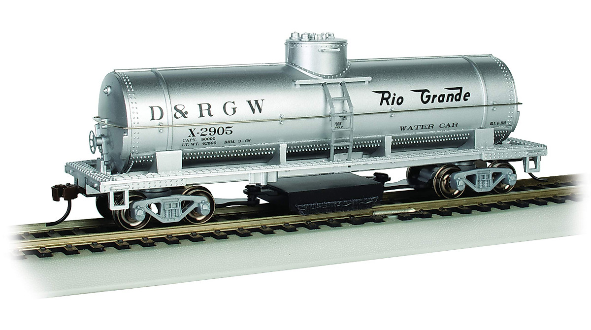 Bachmann HO Track Cleaning Tank Car - Rio Grande #X-2905