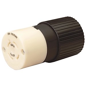Reliance Controls L1420C Female Cord Connector for Generator Cords Black