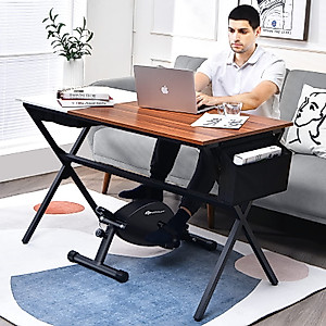 Goplus Mini Exercise Bike, Stationary Magnetic Under Desk Bike Pedal Exerciser with LCD Digital Monitor, 16 Adjustable Resistance, Portable Cycle Pedal Machine for Arm & Leg Workout