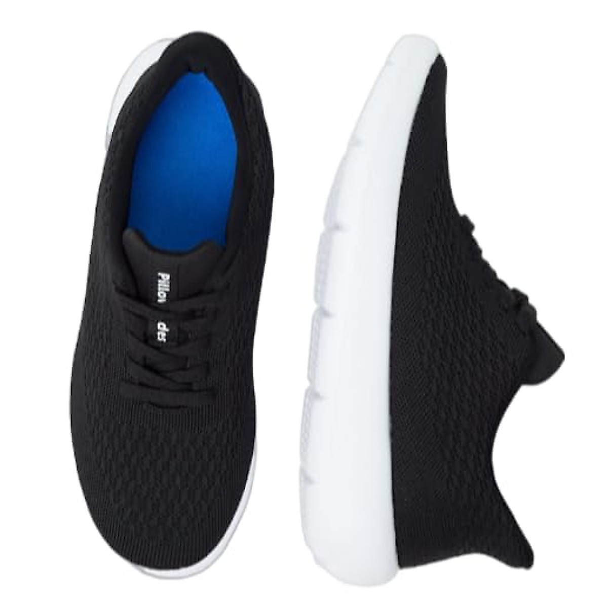 Pillow Slides Dream Steps | Orthopaedic Sneakers for Women | Ergonomically Designed | Plantar Fasciitis | Foot Pain Relief | Arch Support Black