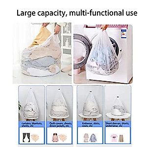 YiTLL Mesh Laundry Bags with Drawstring Closure for College,Travelling,Factories,Machine Washable (1 Medium 1 Small)