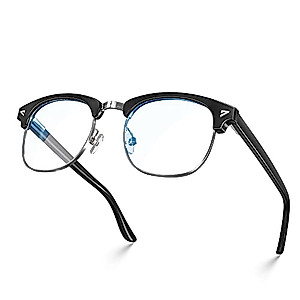 VISOONE Lightweight Blue Light Blocking Glasses Square with Anti Computer Glare for Gaming Men and Women MONTANA