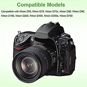 Bonacell EN-EL3E Battery(2 Pack) 2000mAh and LCD Dual Charger Compatible with Nikon D700, D300S, D300, D200, D100, D90, D80, D70, D70s, D50 Digital SLR Camera