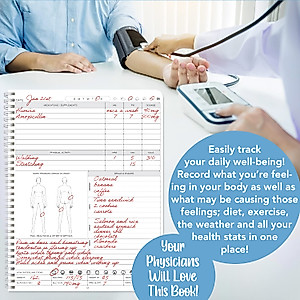 BookFactory Personal Medical Journal/My Medical History Logbook/Daily Medications Log Book/Medicine, Treatment, Doctor Visit Tracking Records - Wire-O, 100 Pages 6" x 9" (JOU-100-69CW-PP-(Medical))