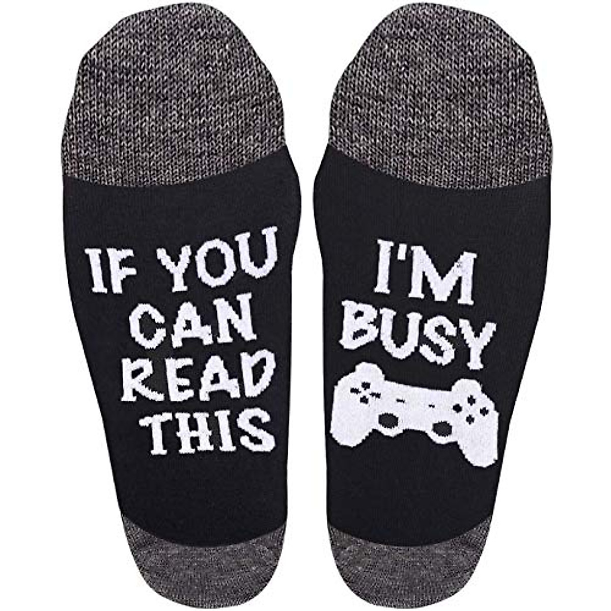 Unisex Cotton Socks If U Can I'm Gaming Socks, Gamer Socks Funny Novelty Socks Great Christmas for Men Women