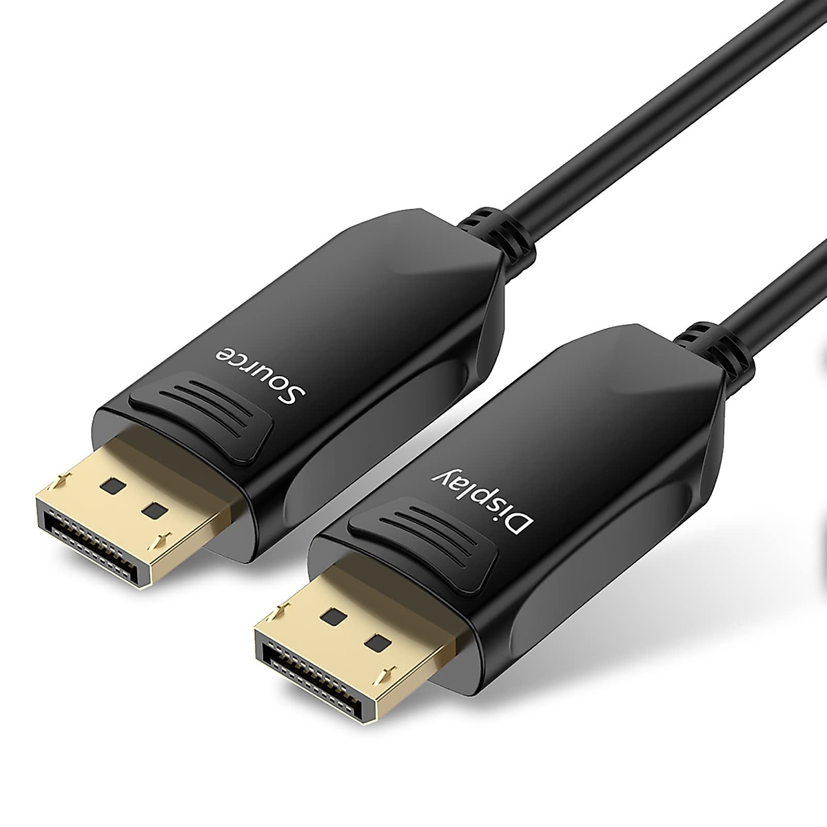 BIFALE DP Fiber Cable 33ft, Displayport Fiber Optic Cable High Speed 32.4 Gbps 8K@60Hz 4K@165Hz 2K@144Hz DP1.4, Fiber DP to DP Cable Slim and Flexible, Gold Plated Connector