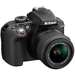 Nikon D3300 Digital SLR Camera with 18-55mm VR II Lens Kit - Black (24.2MP) 3.0 inch LCD