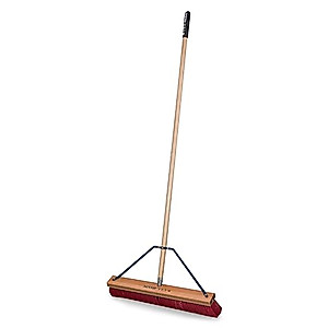 USA Broom 24 in Heavy Duty Push Broom Indoor/Outdoor Garage Shop 100% Made in USA