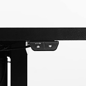 VIVO Universal 48 x 30 inch Solid One-Piece Table Top for Standard and Sit to Stand Height Adjustable Home and Office Desk Frames, Black, DESK-TOP48-30B