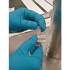 Brady Authentic (M21-500-461) Extreme-Temp Resistant Label for Lab, Equipment, and Asset Tracking Labeling, Black on White- For M210, M210-LAB, M211, BMP21-PLUS and BMP21-LAB Printers, .5" W, 21' L