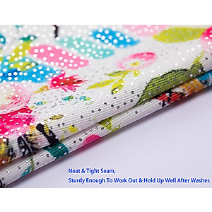 Domusgo Gymnastics Leotards for Girls Size 6-7 Years Old Shiny White Unicorn Outfit Cute Sparkle Nenon Love Heart Biketard Outfit for Child Team Compitition