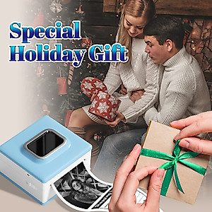 PokeLabel Portable Mini Sticker Printer, M02D Portable Wireless Printer with 1 Roll Paper, Compatible with iOS Android, Pocket Printer for Small Business, Bullet Journal, Work Plans, Memos