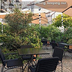 CHANGE MOORE Woodpecker Deterrent Reflective Scare Rods, 6Pcs Bird Scare Devices, Bird Repellent Devices Outdoor to Keep Birds Away from Your House Window Garden