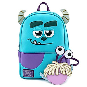 Loungefly Disney Sully with Boo Pouch Cosplay Womens Double Strap Shoulder Bag Purse