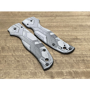 FALCON engraved Zirconium Scales for SHAMAN Spyderco