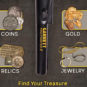 Garrett Pro Pointer II Two Metal Detector Pinpointer with Holster and Garrett Camo Digger's Pouch