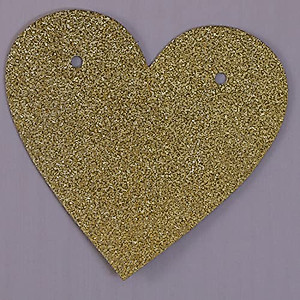 QWLQIAO Double The Love Banner,Twins Baby Shower Party Decor,Props, Twins Birthday/Engagement/Wedding Party ,Gold Gliter Paper Sign