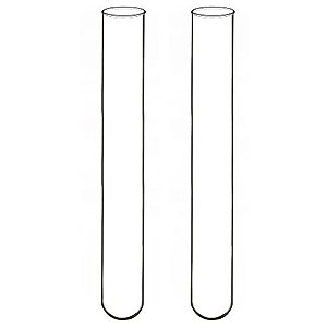 Labasics 20 Pack Borosilicate Glass Round Bottom Test Tubes, 20 mm OD X 150 mm Length (Pack of 20)