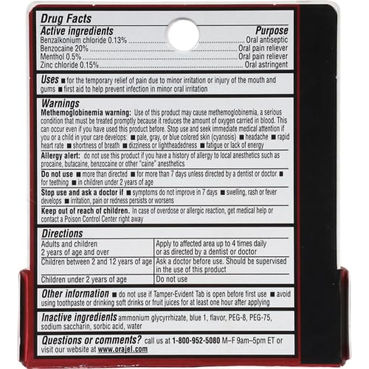 Orajel 4X for Toothache & Gum Pain Severe Gel Tube, No Color, 0.25 Ounce