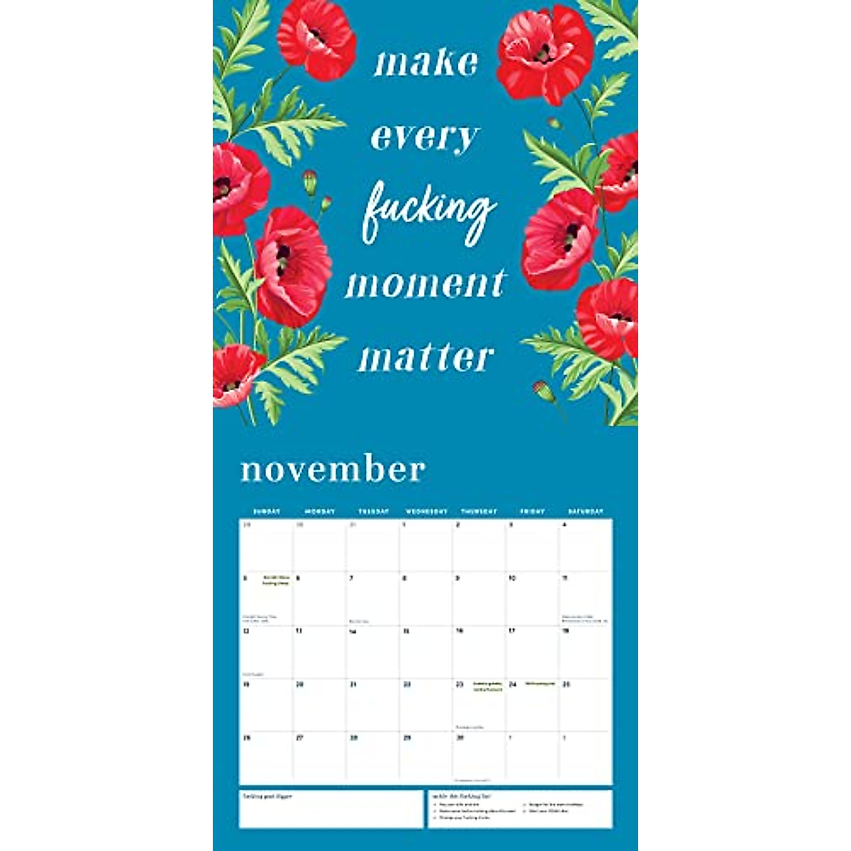 2023 She Believed She Could So She F*cking Did Wall Calendar: Get Sh*t Done & Keep Persisting (Inspiring Monthly Calendar, White Elephant Gag Gift)