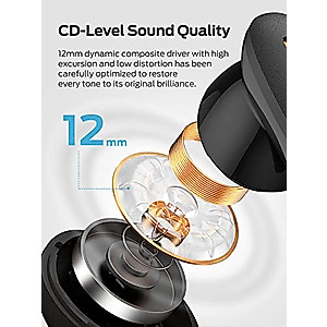 Monster Clarity 108 ANC Active Noise Cancelling Earbuds Bluetooth 5.2 Wireless Earphones with 4 Built-in Microphones, 30H Long Playtime Deep Bass Fast Charging Cordless Hands Free Clear Call