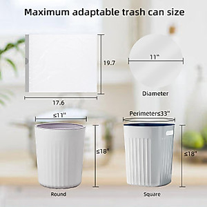 4 Gallon Trash Bags, 40 Count Drawstring Garbage bags, Thickened Unscented Wastebasket Liners for Bathroom Bedroom Office Trash Can