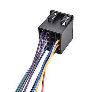 RED WOLF Car Radio 16 Pin ISO Wire Harness Adapter For Semi Truck Freightliner International Peterbilt Volvo Sterling Mack Kenworth Stereo Connector cable Male Plug to JVC Pioneer Kenwood Sony Android