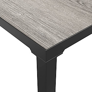 vidaXL Patio Lounge Set 8 Piece, Outdoor Patio Furniture with Coffee Table, Conversation Set with Footstool, Modern Style, Black and Gray Poly Rattan