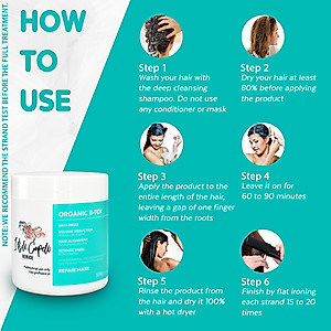 I Belli Capelli Venice B-tox Organic Kit - Organic Treatment 500g/17.60 oz + Deep Cleansing Shampoo 300ml/10.1 fl.oz