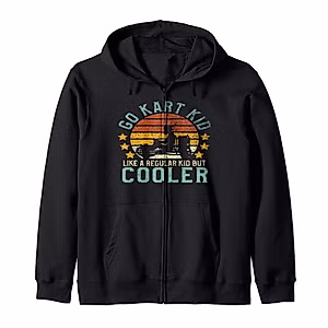 Go Kart Kid | Funny Go Cart Racing Go Karting Driver Gift Zip Hoodie