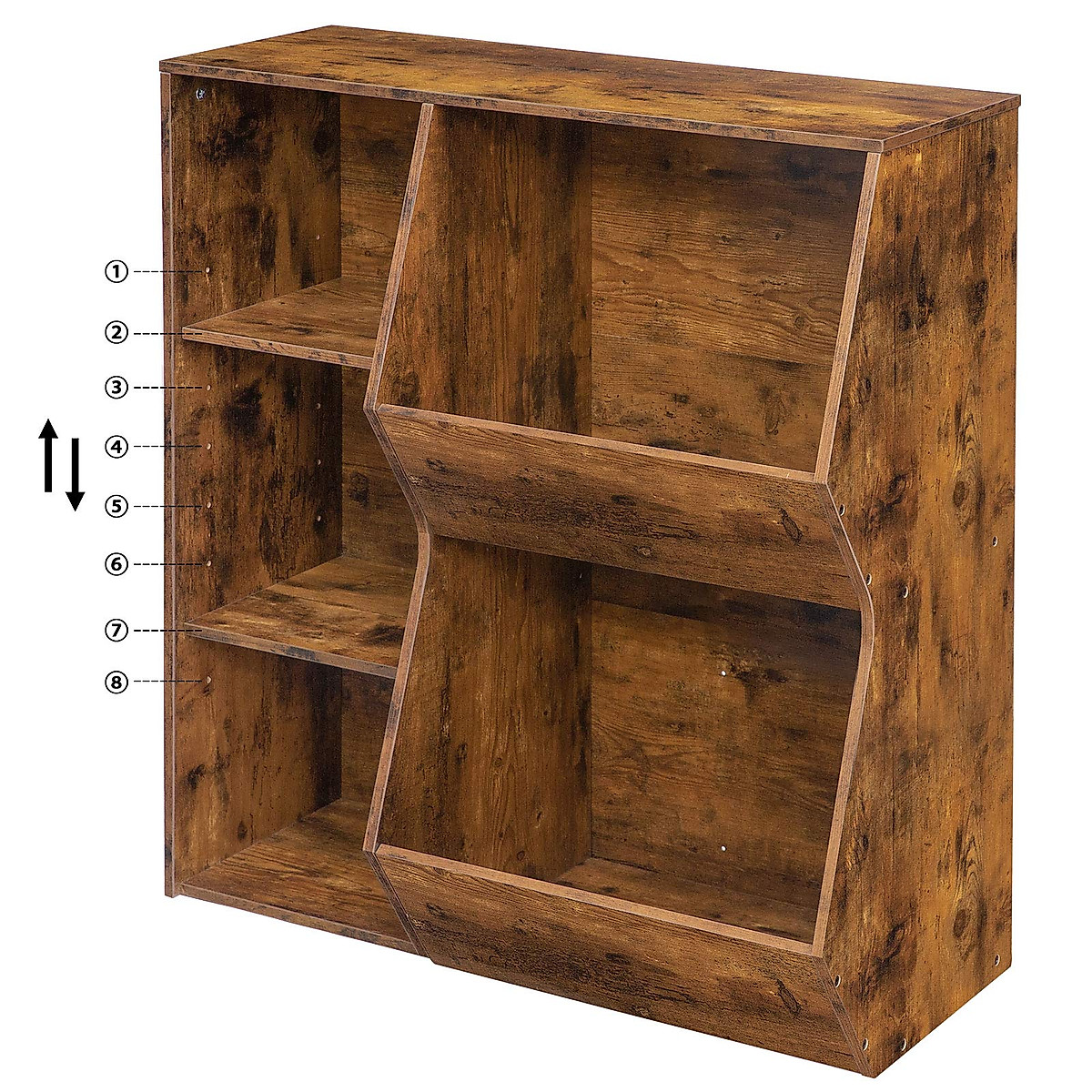 HOOBRO Storage Chest and Kids Bookshelf, Wooden Storage Box, Toy Storage Organizer BF75CW01-BF31CW01