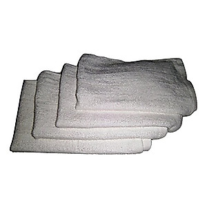 Show Car Guys 4 Pack 11" x 18" White Fingertip Towels 100% Cotton - Terry-Velour