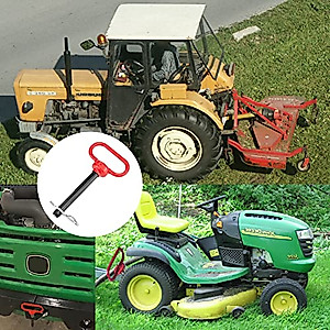 Joyangy 2pcs 5/8x6 Inch Steel Ractor Towing Hitch Pin and Clip, Locking Trailer Hitch Pin, Lawn Tractor Trailer Hitch Pin, Trailer Gate Pin for Tractor RV Trailer Truck ATV