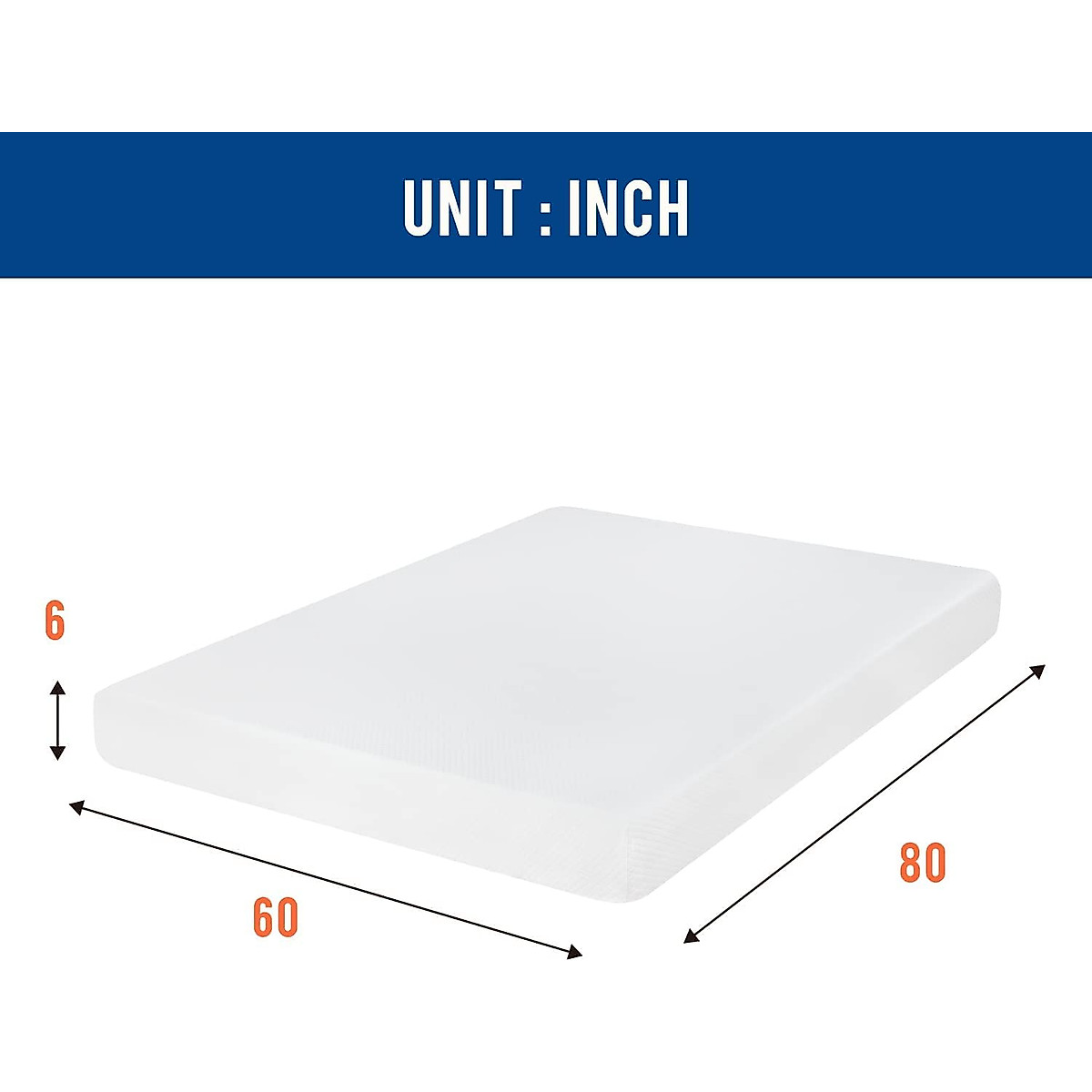 Queen Mattresses, 6 inch Gel Memory Foam Mattress with CertiPUR-US Bed Mattress in a Box for Pressure Relief, Medium Firm Queen Size Mattress in a Box Without Fiberglass